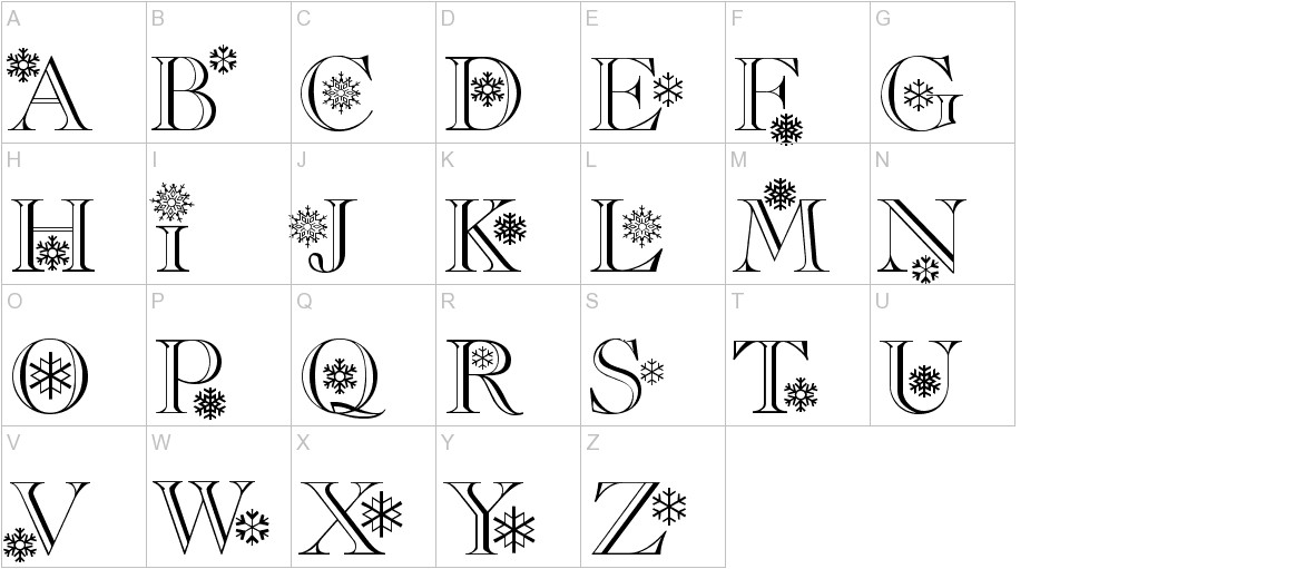 Flakes Font | UrbanFonts.com