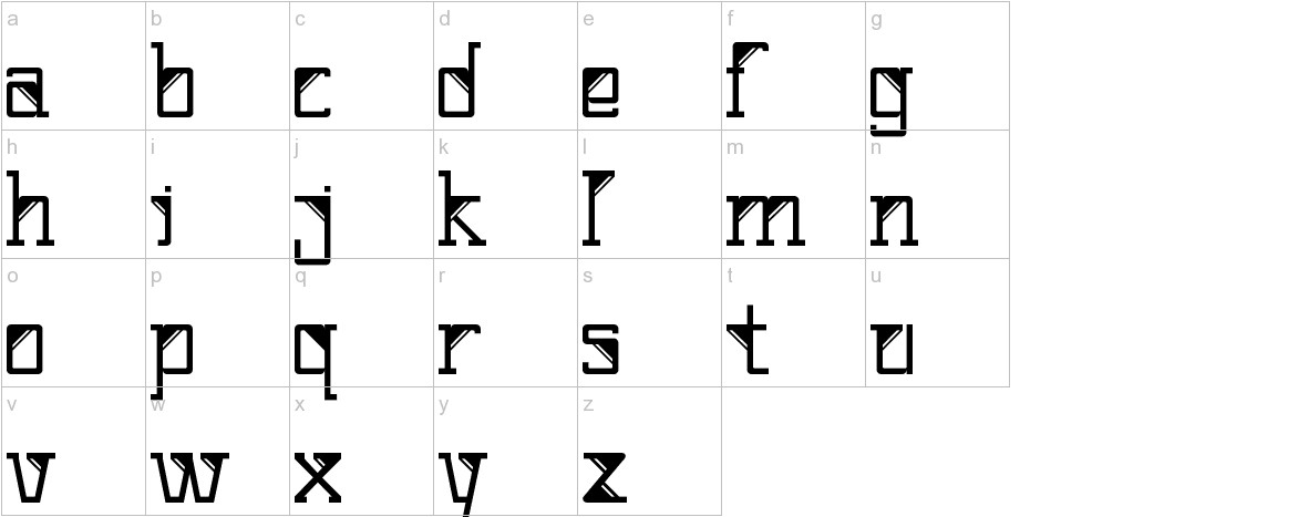 Corner Font | UrbanFonts.com