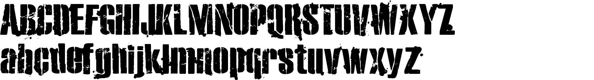 Free Stencil fonts Page 8 - Urban Fonts