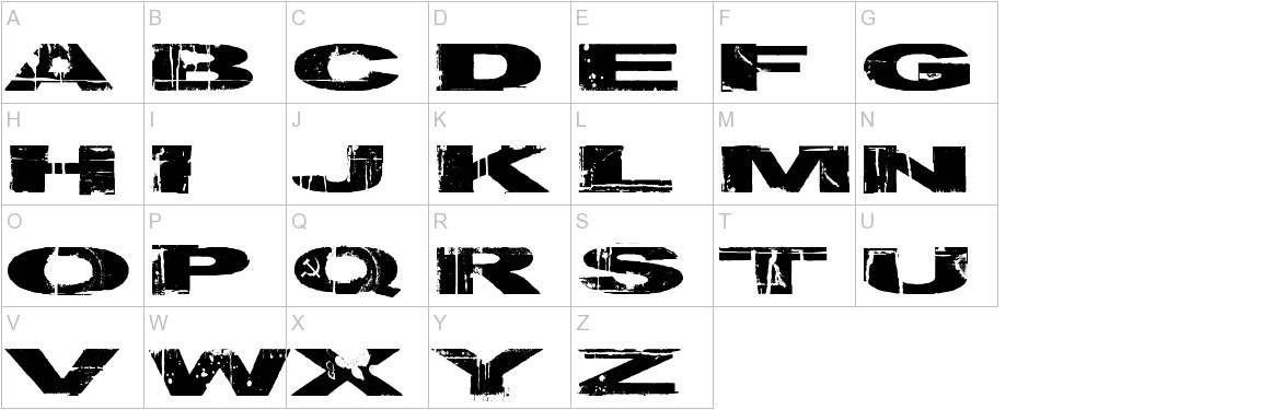 Gulag Decay Font | UrbanFonts.com
