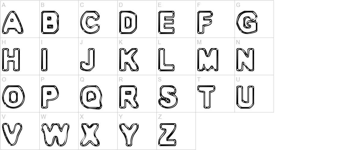 BN-Outer Line Font | UrbanFonts.com