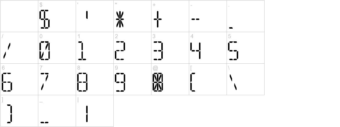 Segmental Font | UrbanFonts.com