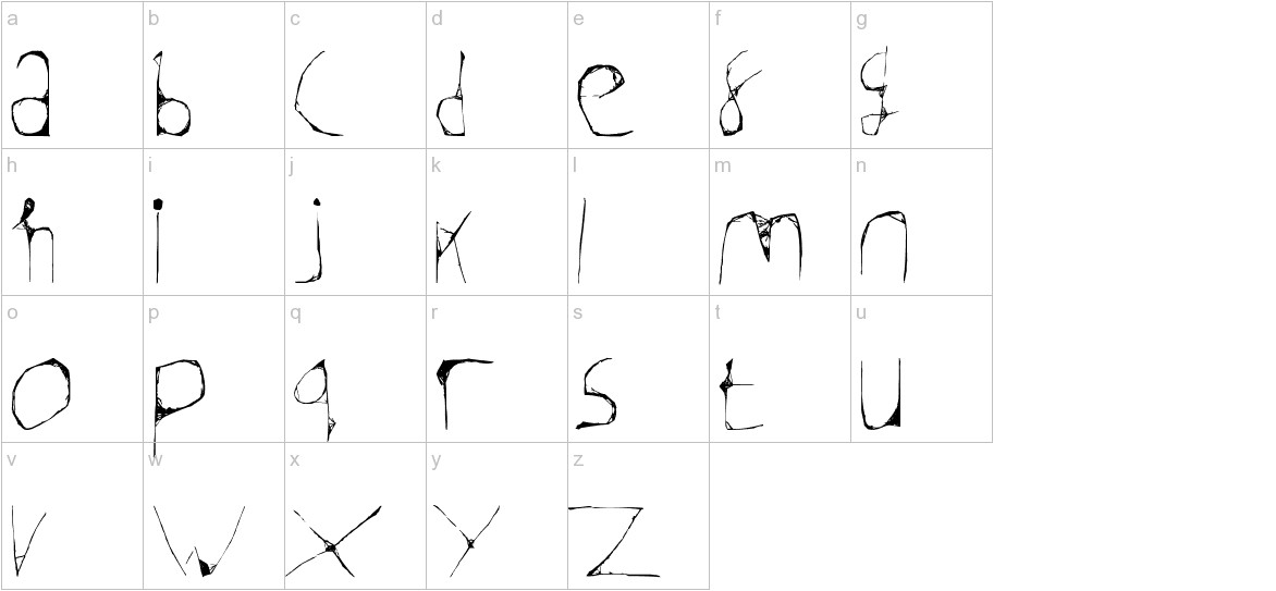 Skeleton Sketched Font | UrbanFonts.com