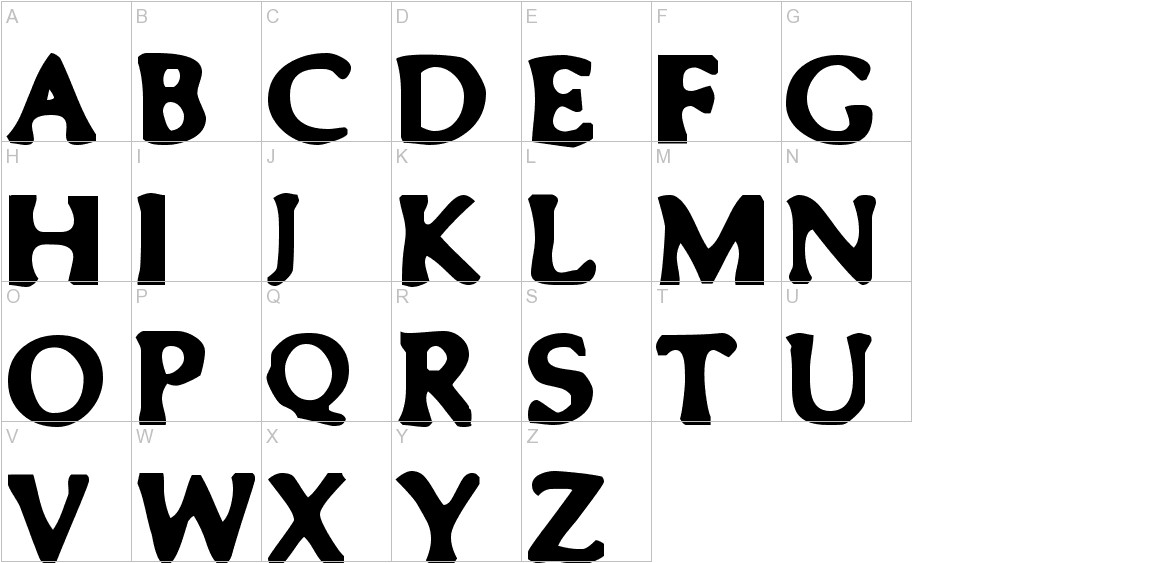 Smeared Font | UrbanFonts.com