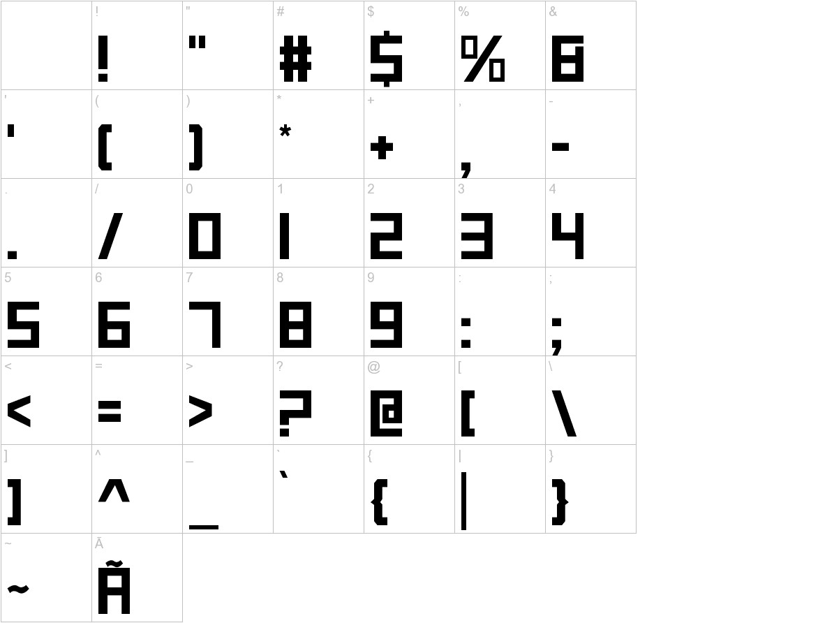 SquareFont Font | UrbanFonts.com