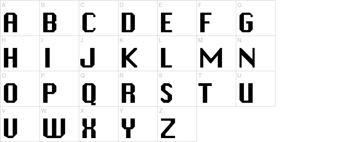 Systematic New J Font | UrbanFonts.com