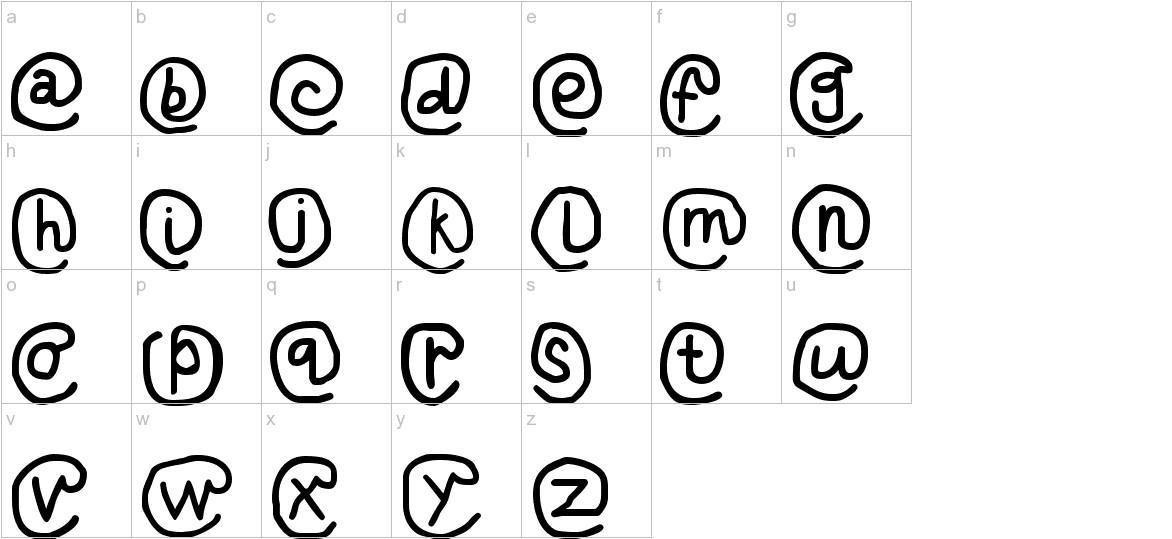 At Sign Font | UrbanFonts.com