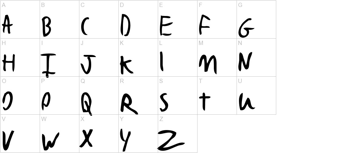Bad Handwriting 7 2 Uppercase