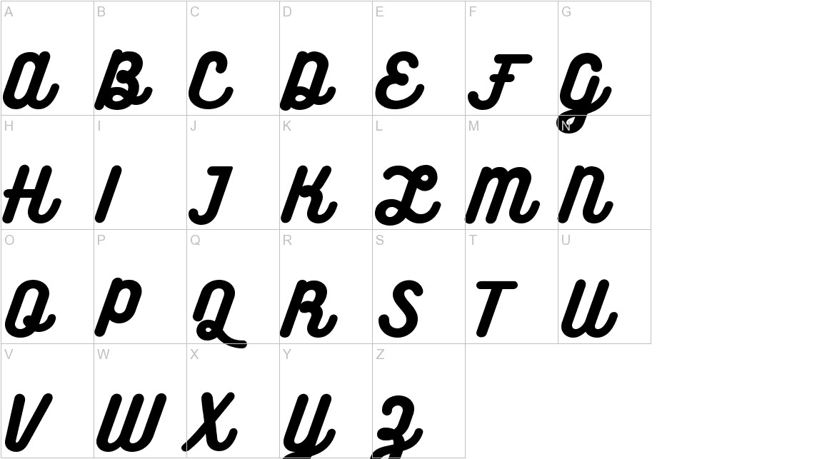 Bukhari Script Uppercase
