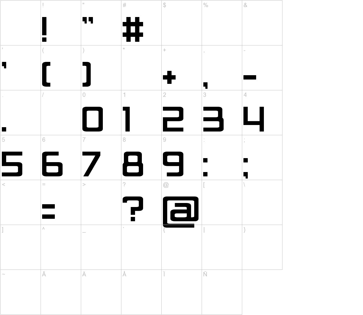 Calcula Font | UrbanFonts.com