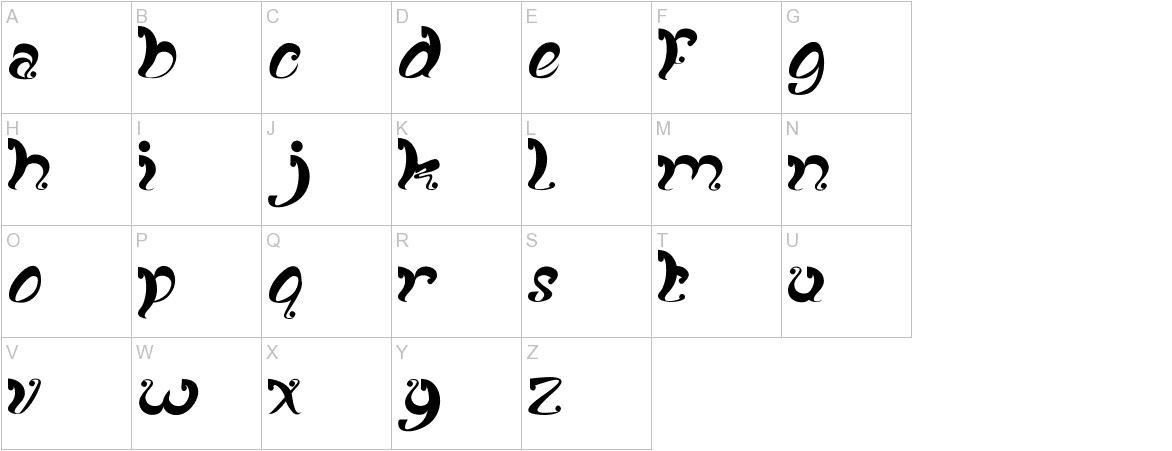 Fancy curly Font | UrbanFonts.com