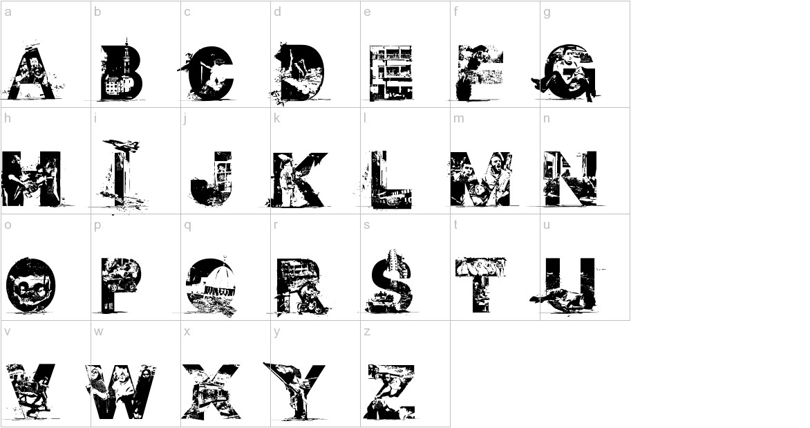 GAZA Font | UrbanFonts.com