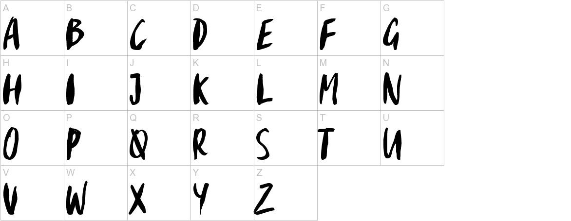 Gypsy Brush Font | UrbanFonts.com