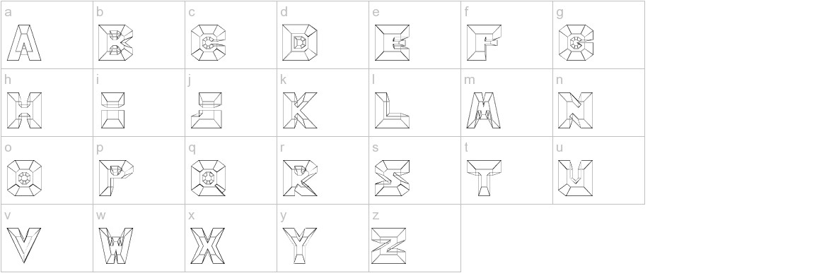 Hypertext 4D Font | UrbanFonts.com