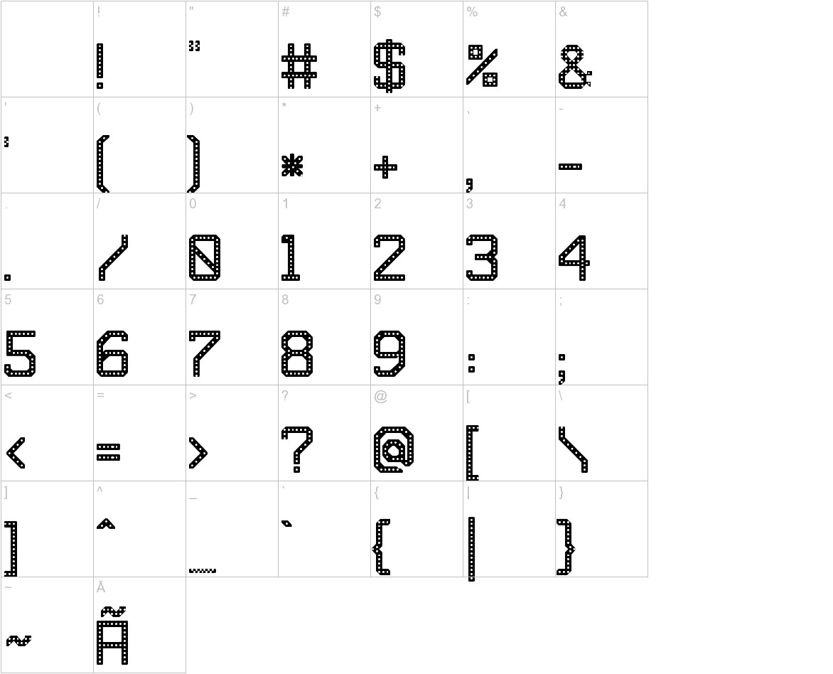 JD RevLED Font | UrbanFonts.com