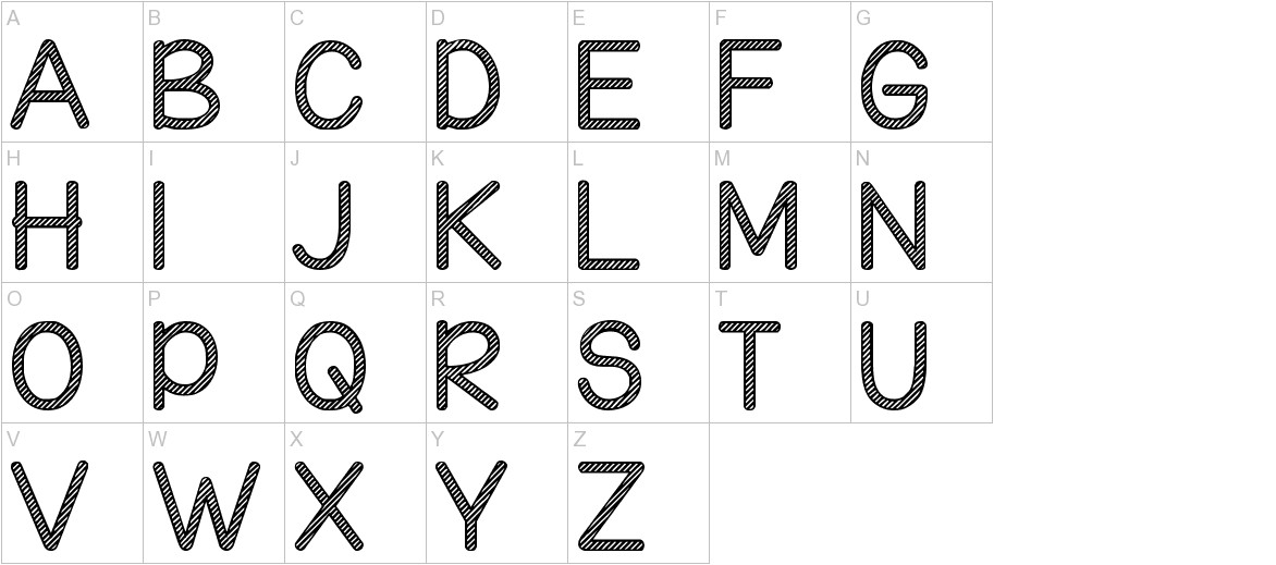 KG Candy Cane Stripe Font | UrbanFonts.com