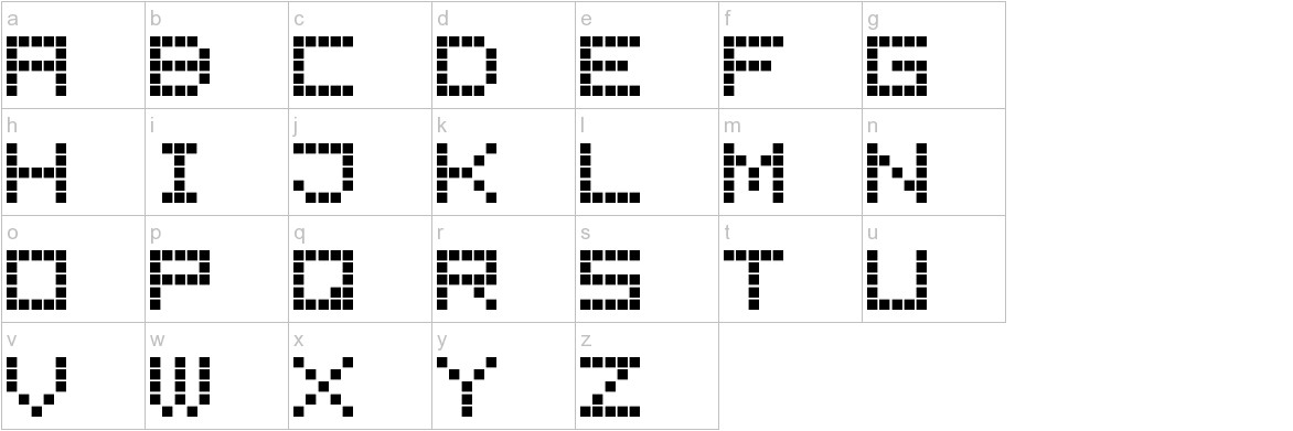 LED Display7 Font | UrbanFonts.com