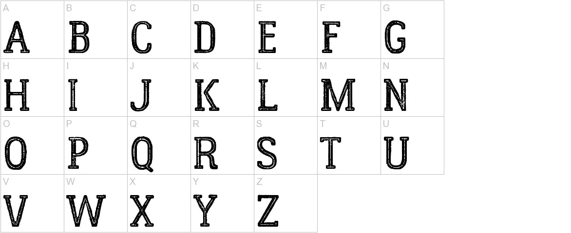 Lumberjack Inline Rough Font | UrbanFonts.com