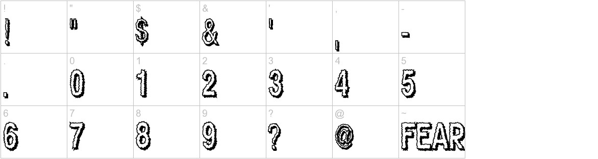 Fear Font | UrbanFonts.com