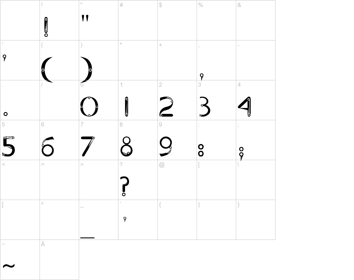 Mechanical Font | UrbanFonts.com