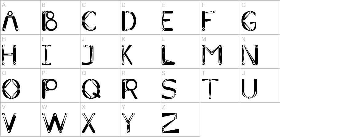 Mechanical Font | UrbanFonts.com