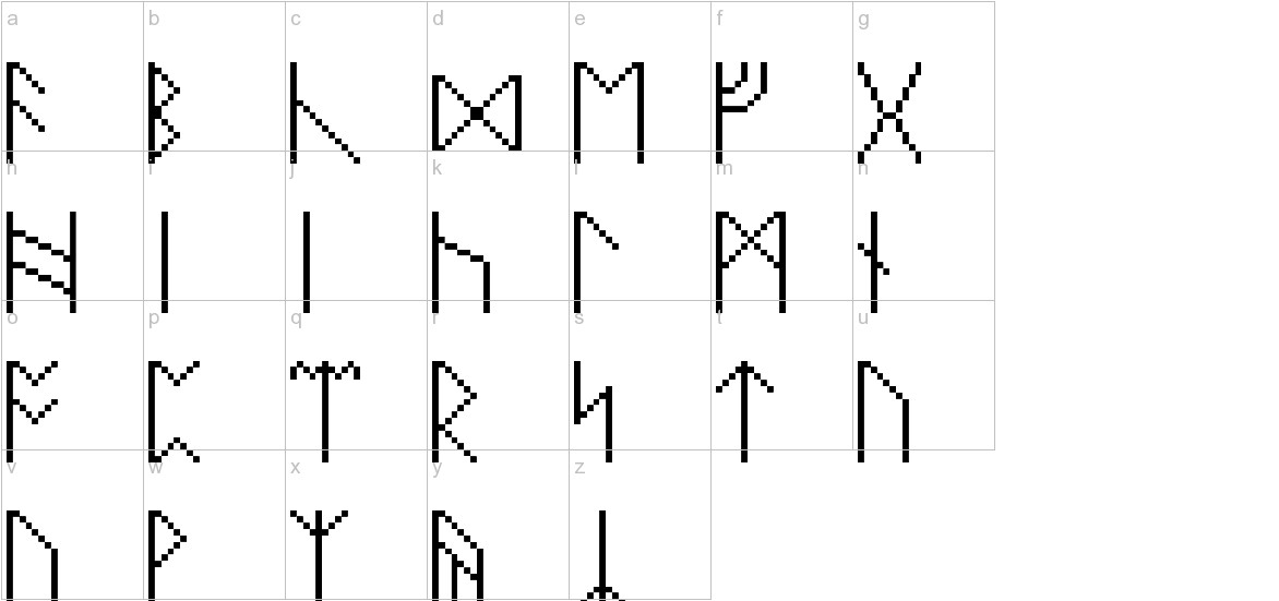 PixelRunes Font | UrbanFonts.com