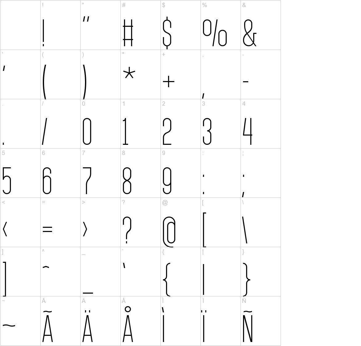 PostScriptum Light Font | UrbanFonts.com