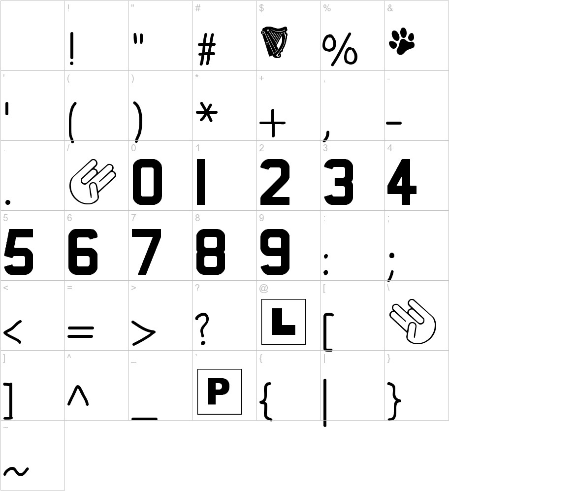 REGISTRATION PLATE UK Font | UrbanFonts.com