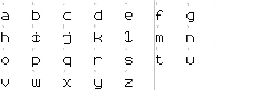Rounded Pixel-7 Font | UrbanFonts.com