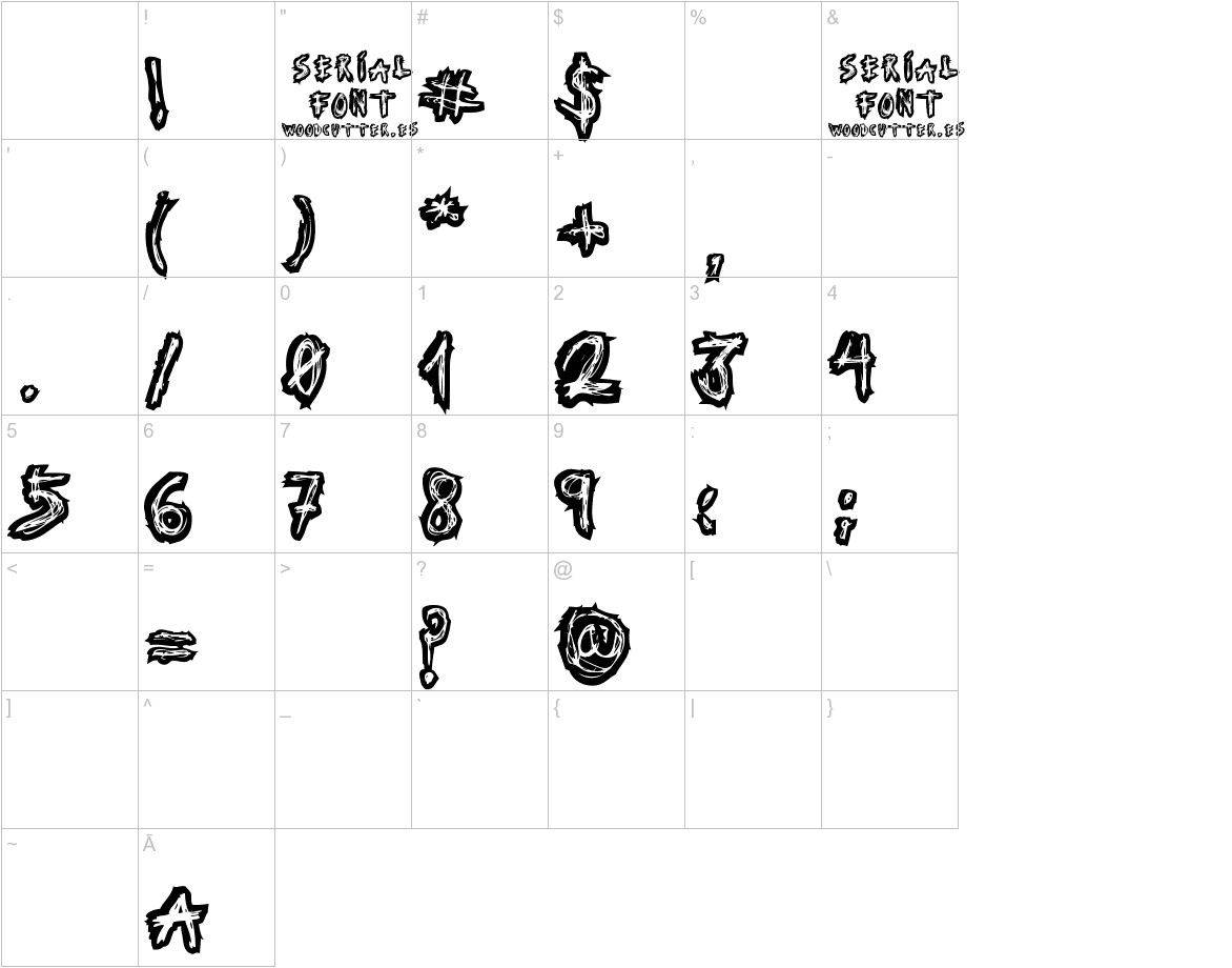 Serial Font Font | UrbanFonts.com