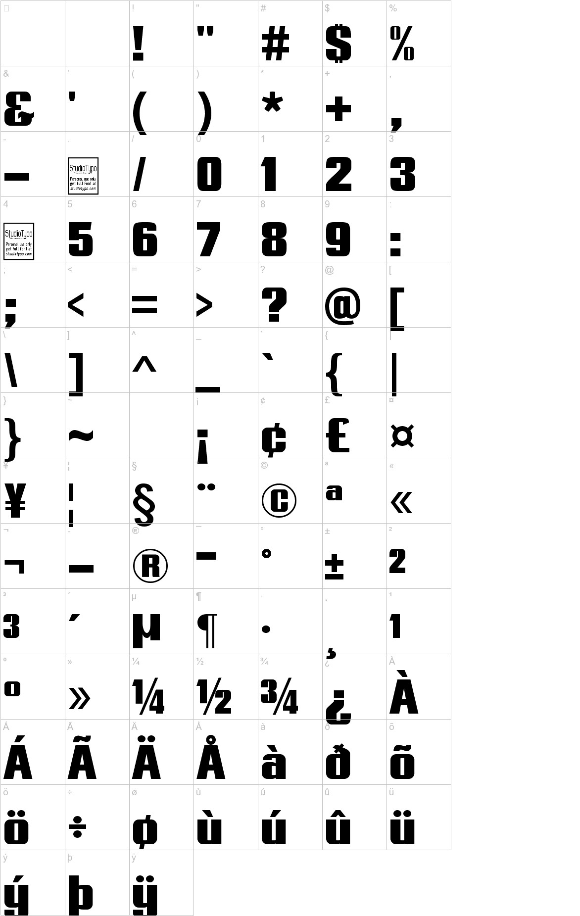 Typoline Expanded Font | UrbanFonts.com