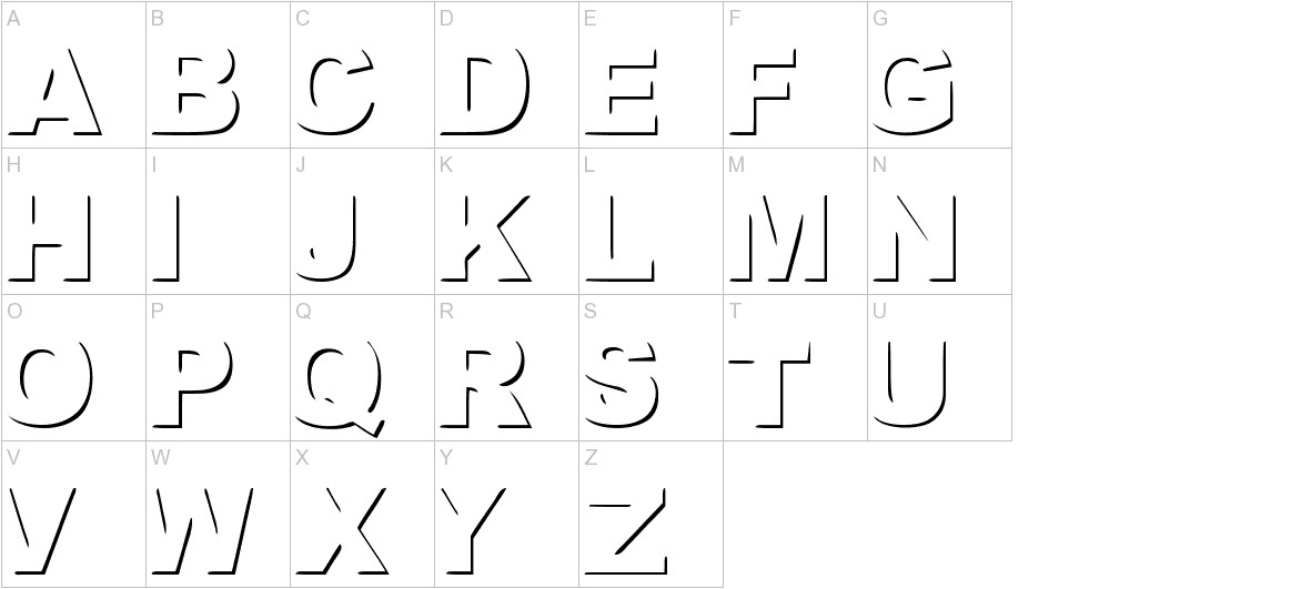 Woodcutter Invisible Font UrbanFonts