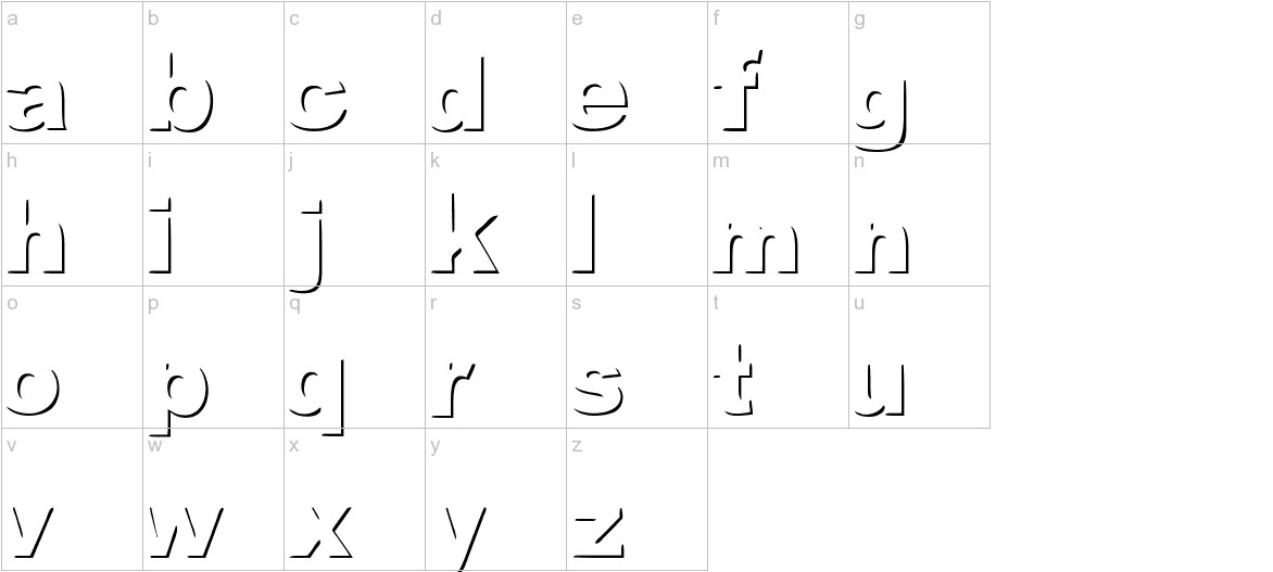 Woodcutter Invisible Font UrbanFonts