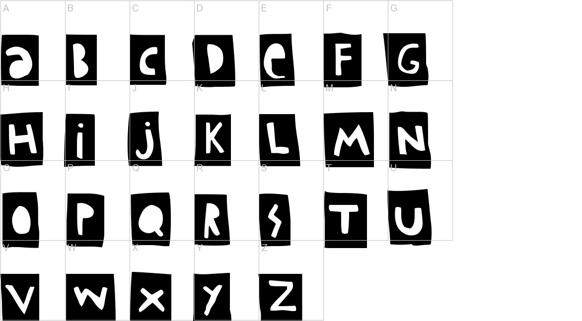 Woodcutter Negative Font | UrbanFonts.com