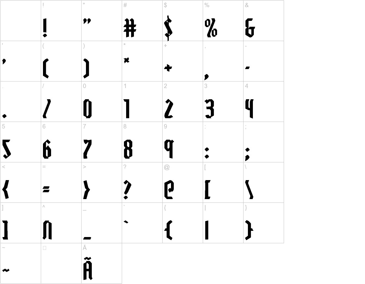 Zollern Font | UrbanFonts.com