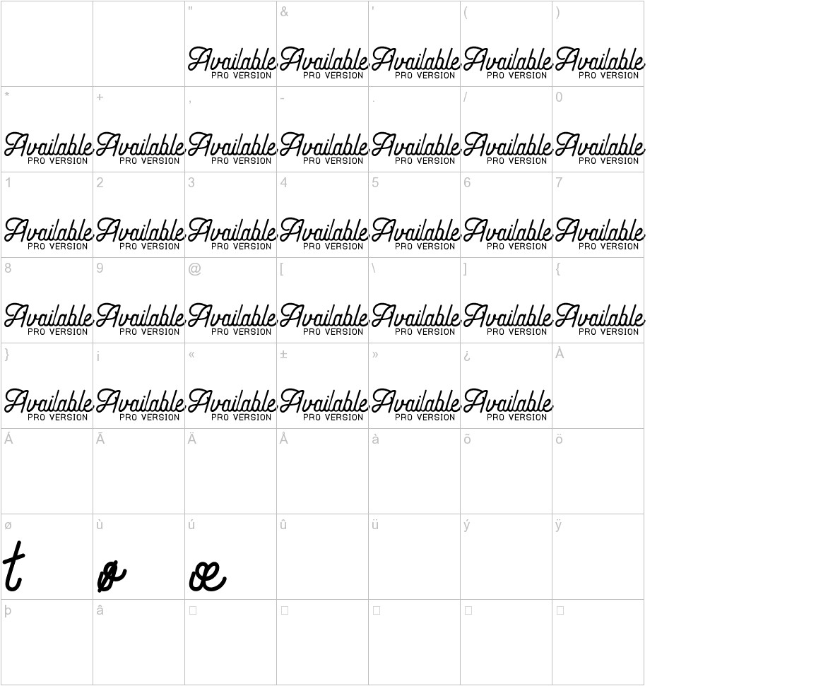 Andara Script Demo Font | UrbanFonts.com