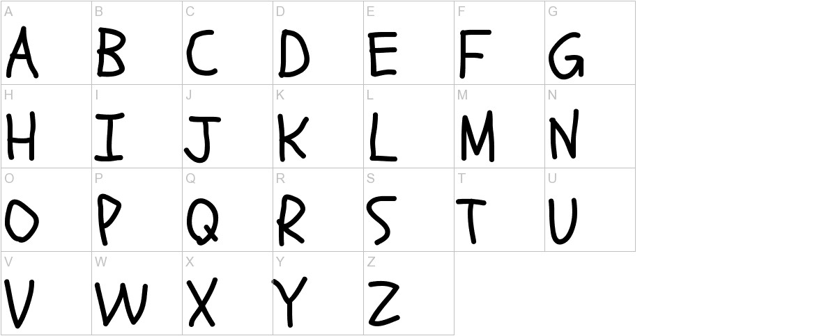 Schoolbell Font | UrbanFonts.com