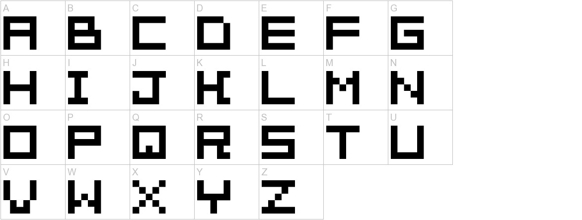 Bit Trip7 (sRB) Font | UrbanFonts.com
