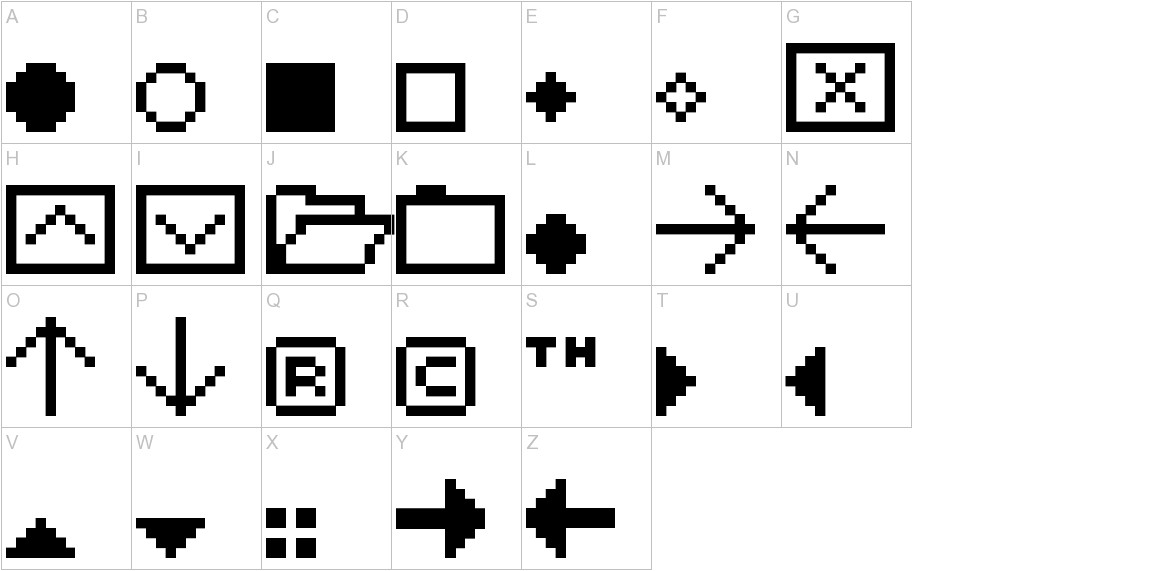 FFF Extras Font | UrbanFonts.com