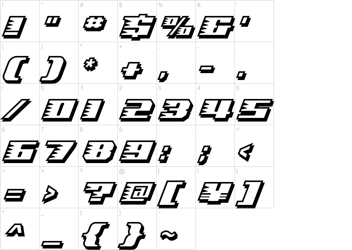 Speed Solid Font | UrbanFonts.com